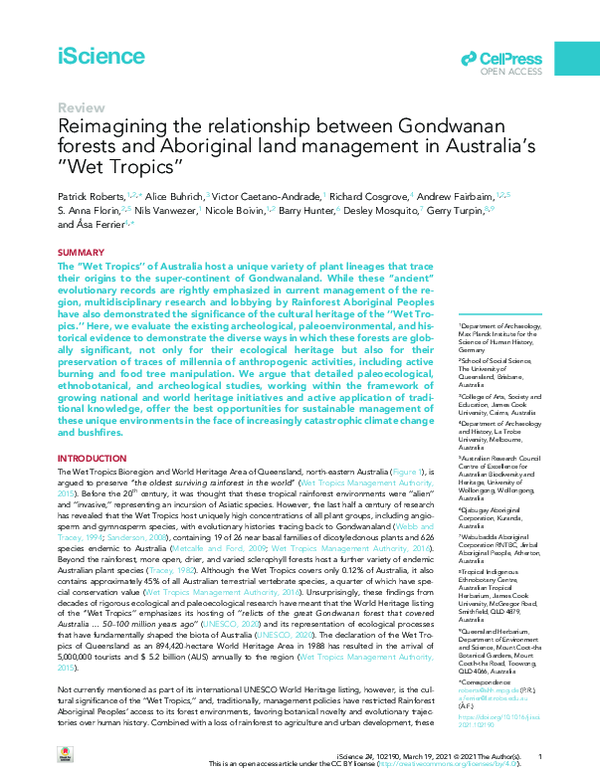 (PDF) Reimagining the relationship between Gondwanan forests and ...