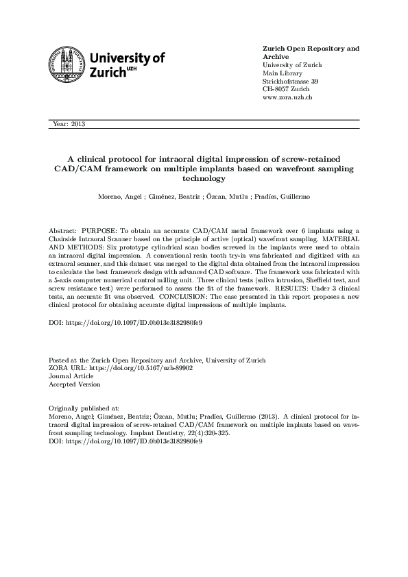(PDF) A Clinical Protocol for Intraoral Digital Impression of Screw ...