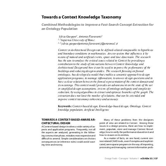 (PDF) Towards a Context Knowledge Taxonomy - Combined Methodologies to ...