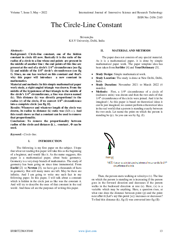 (PDF) The Circle-Line Constant