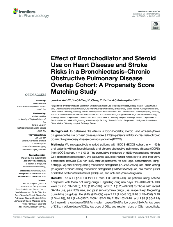 (PDF) Effect of Bronchodilator and Steroid Use on Heart Disease and ...