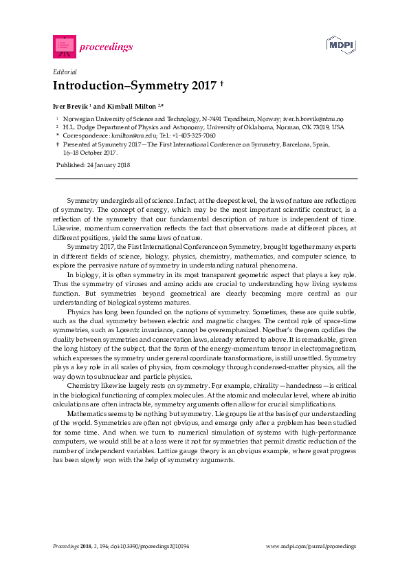 (PDF) Introduction–Symmetry 2017