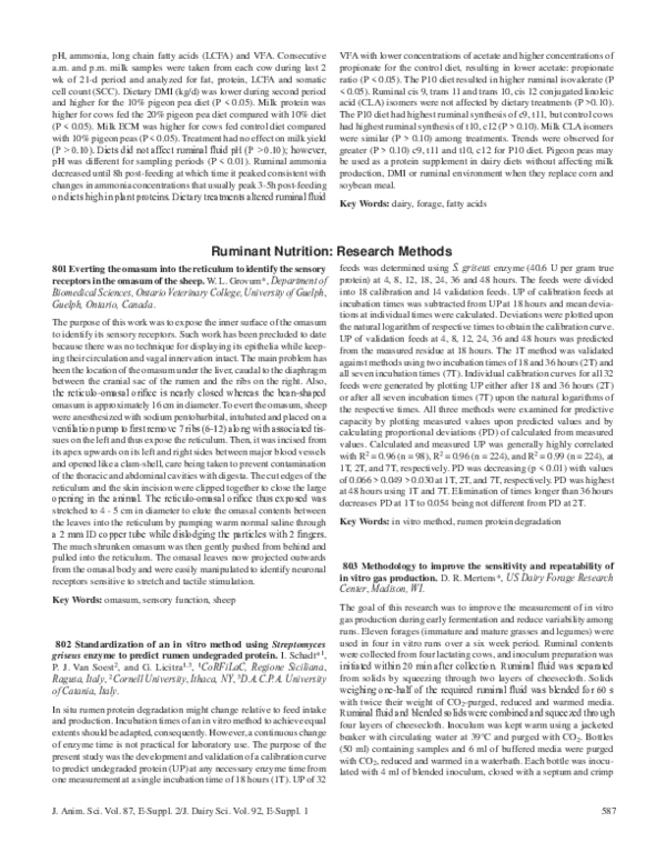 (PDF) Ruminant Nutrition: Research Methods