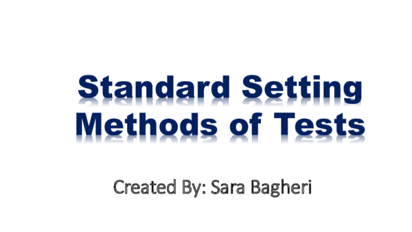 (PDF) Standard Setting Methods of Tests