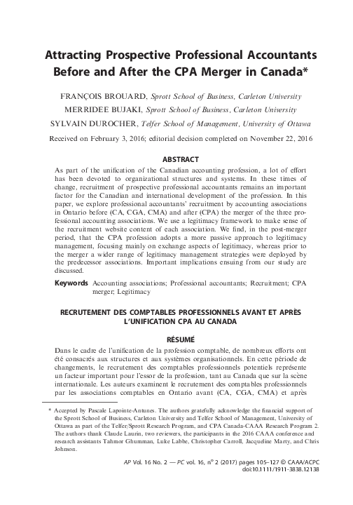 (PDF) Attracting Prospective Professional Accountants Before and After ...