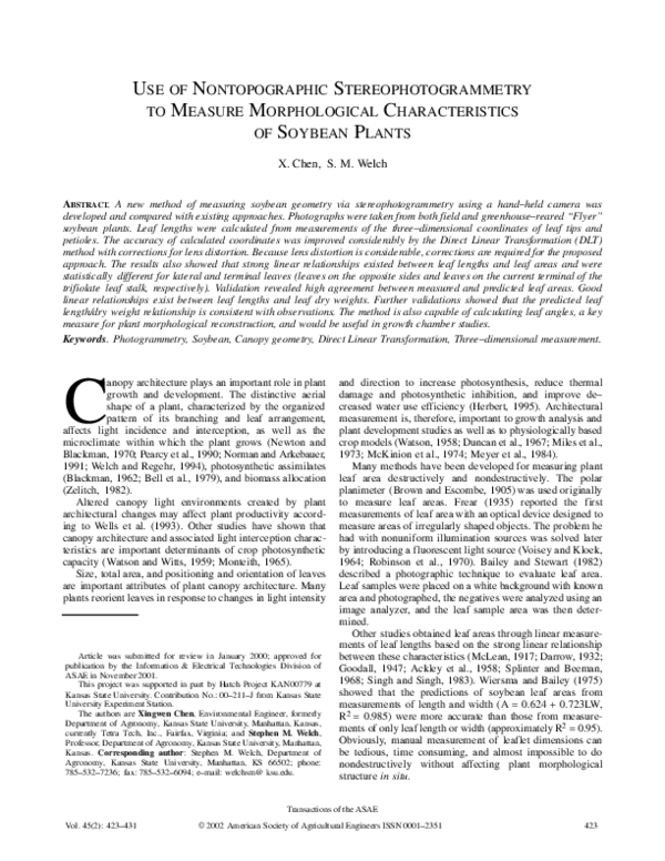 (PDF) Use of Nontopographic Stereophotogrammetry to Measure ...