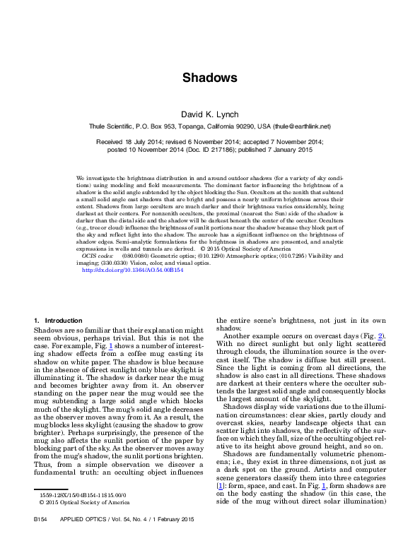(PDF) From the Shadows