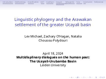 (PDF) Linguistic phylogeny and the Arawakan settlement of the greater ...