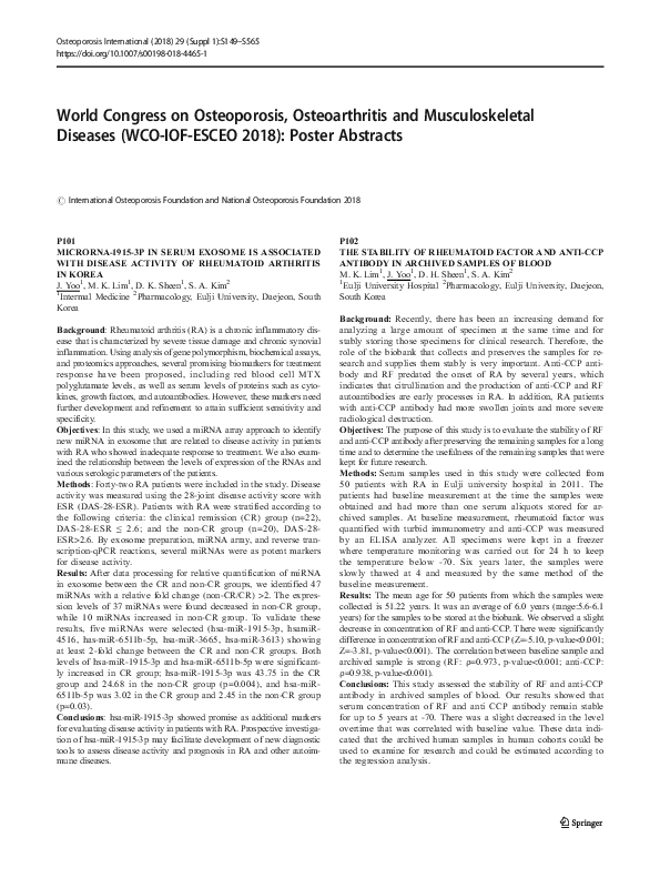 (PDF) World Congress on Osteoporosis, Osteoarthritis and ...