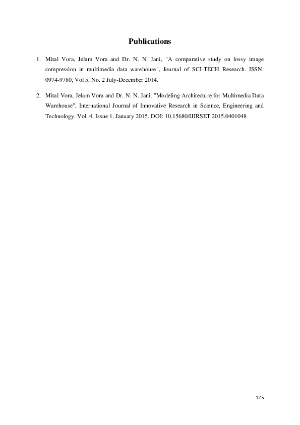 (PDF) A Comparative Study on Lossy Image Compression in Multimedia Data Warehouse