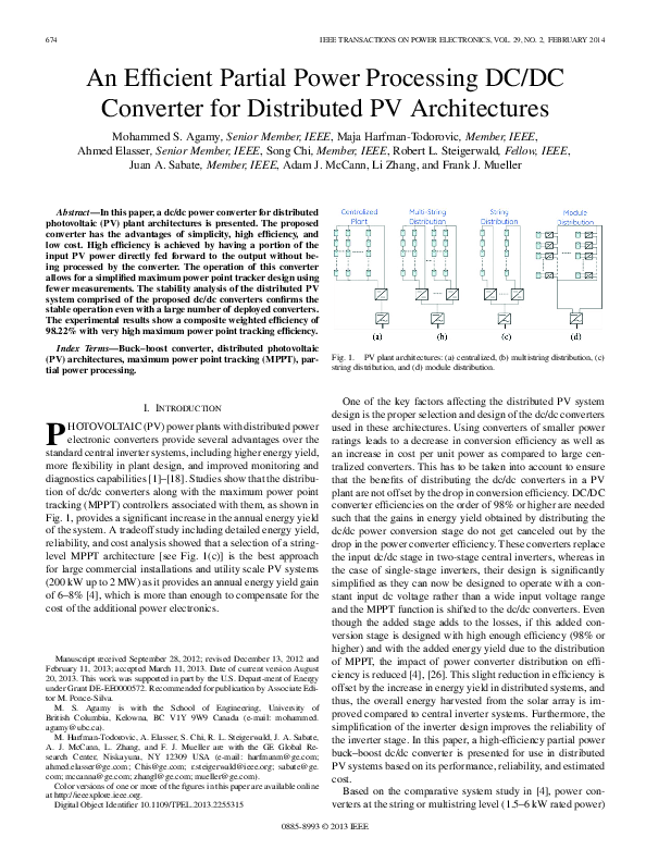(PDF) An Efficient Partial Power Processing DC/DC Converter for ...