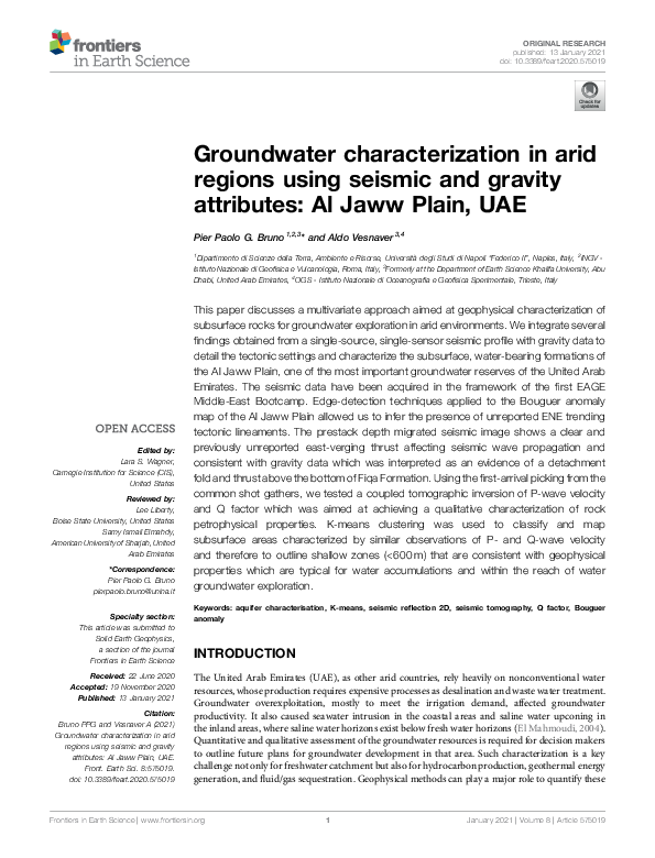 (PDF) Groundwater characterization in arid regions using seismic and ...