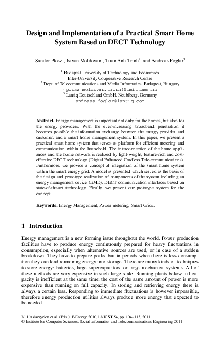 (PDF) Design and Implementation of a Practical Smart Home System Based ...