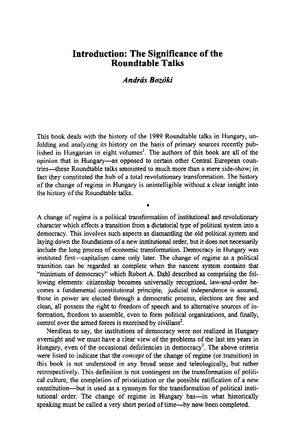 (PDF) Introduction: The Significance of the Roundtable Talks