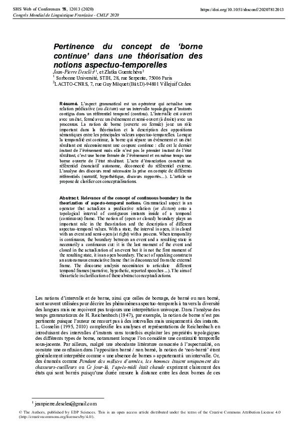 (PDF) Pertinence du concept de ‘borne continue’ dans une théorisation ...