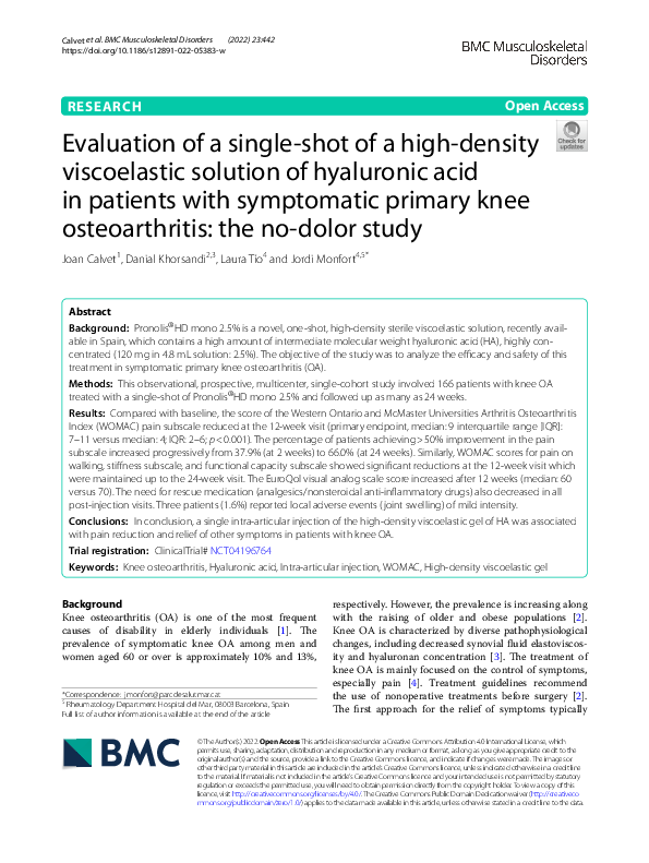 (PDF) Evaluation of a single-shot of a high-density viscoelastic ...