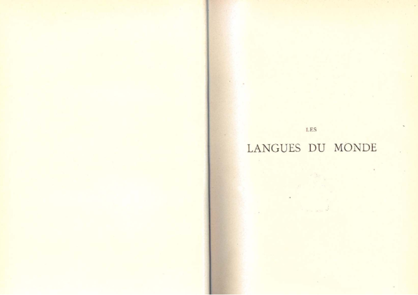 (PDF) Les langues du monde. [Antoine Meillet, Marcel Cohen (Paris ;1924)]