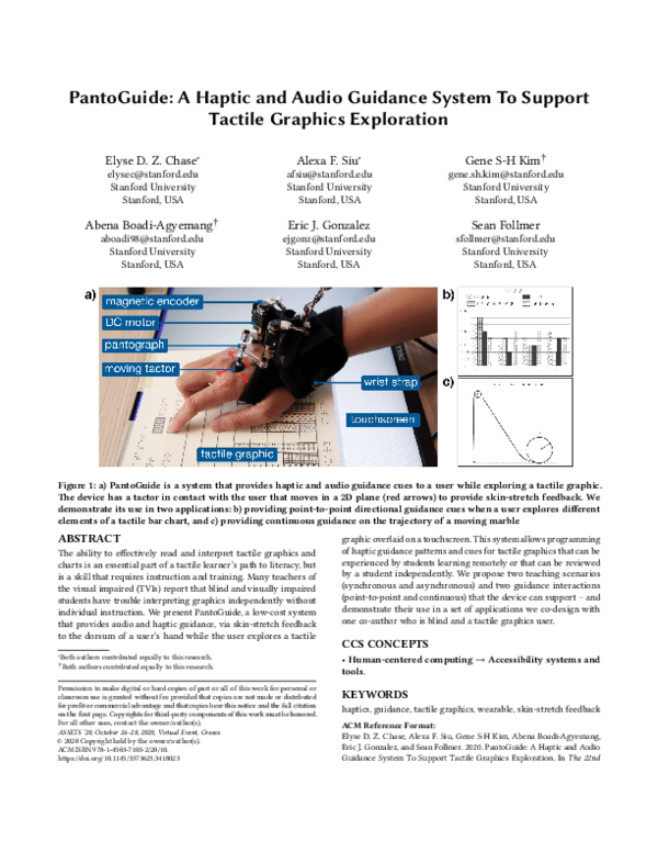 (PDF) PantoGuide: A Haptic and Audio Guidance System To Support Tactile Graphics Exploration