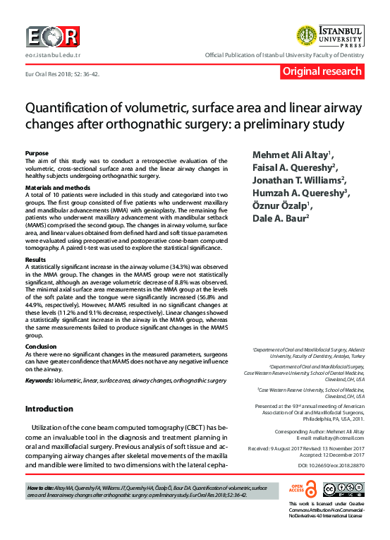 (PDF) Quantification of volumetric, surface area and linear airway ...