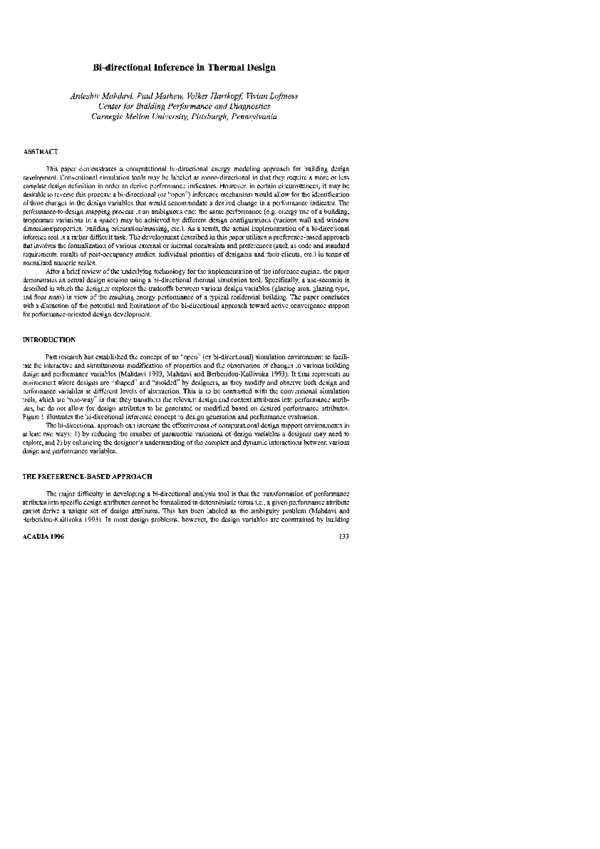 (PDF) Bi-directional Inference in Thermal Design (PDF) Bi-directional Inference in Thermal Design