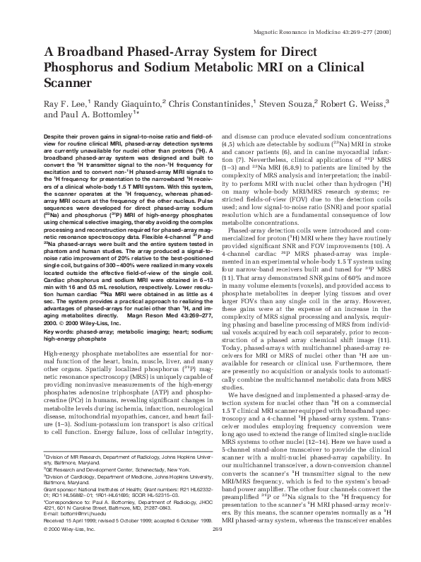 (PDF) A broadband phased-array system for direct phosphorus and sodium metabolic MRI on a ...