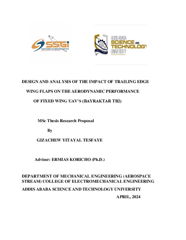 (PDF) DESIGN AND ANALYSIS OF THE IMPACT OF TRAILING EDGE WING FLAPS ON THE AERODYNAMIC ...
