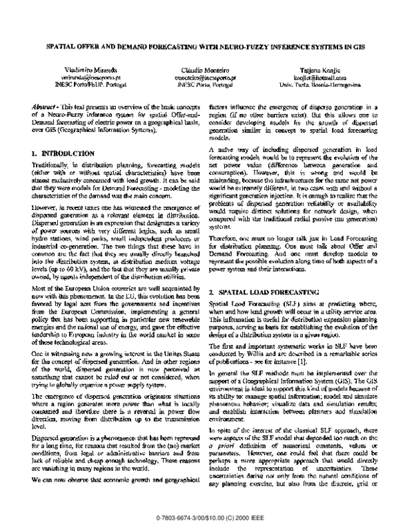 (PDF) Spatial offer and demand forecasting with neuro-fuzzy inference systems in GIS