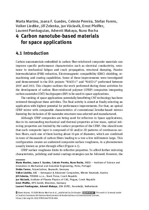 (PDF) 4 Carbon nanotube-based materials for space applications