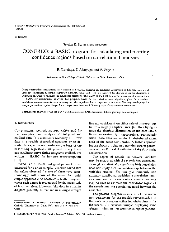 (PDF) CONFREG: a BASIC program for calculating and plotting confidence ...