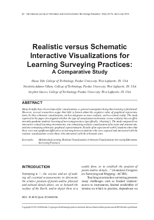 (PDF) Realistic versus Schematic Interactive Visualizations for ...