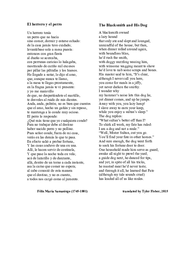(PDF) The Blacksmith and His Dog