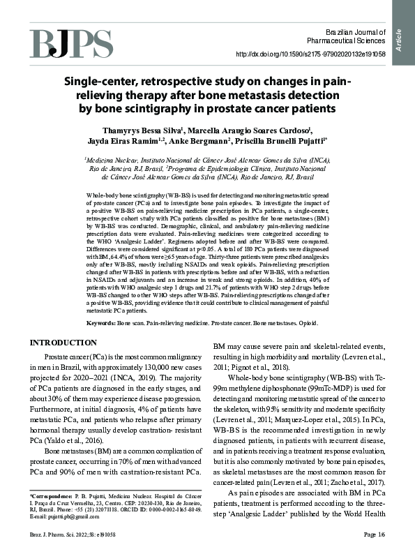 (PDF) Single-center, retrospective study on changes in pain-relieving ...