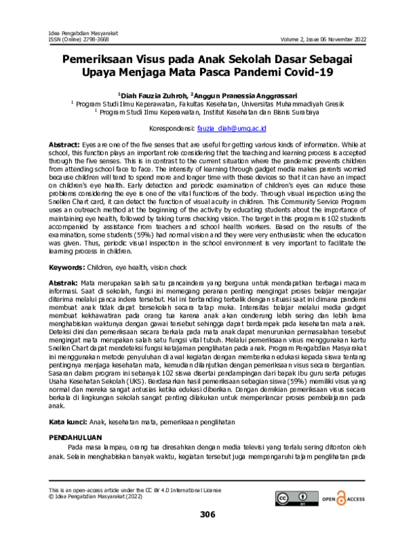(PDF) Pemeriksaan Visus pada Anak Sekolah Dasar Sebagai Upaya Menjaga ...