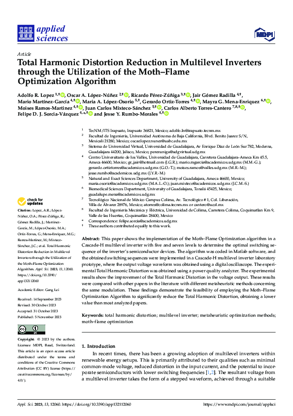 (PDF) Total Harmonic Distortion Reduction in Multilevel Inverters through the Utilization of the ...
