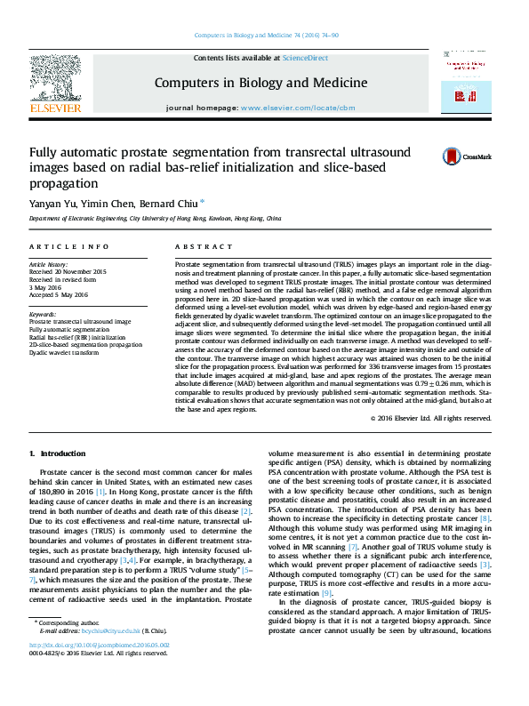 (PDF) Fully automatic prostate segmentation from transrectal ultrasound ...