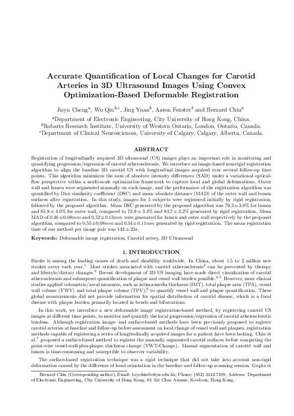 (PDF) Accurate quantification of local changes for carotid arteries in 3D ultrasound images ...