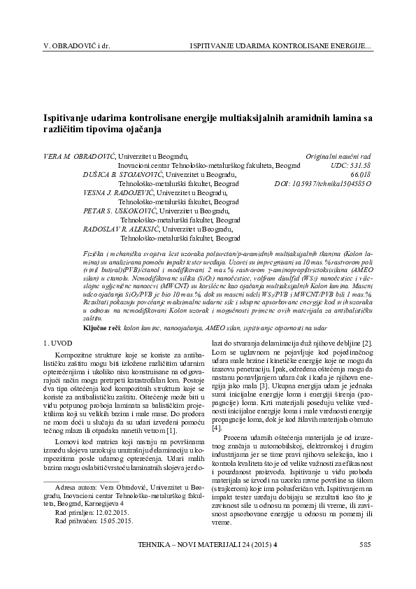 (PDF) Impact testing with controlled energy of multiaxial aramid ...