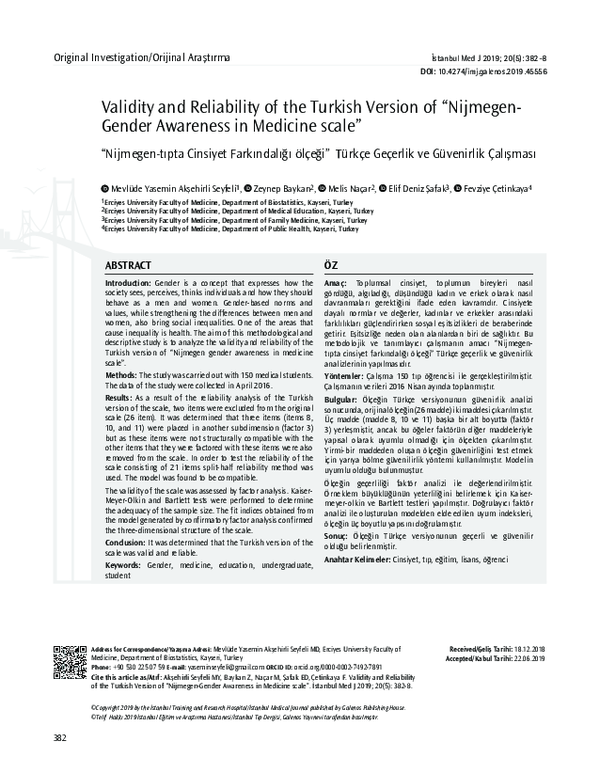 (PDF) Validity and Reliability of the Turkish Version of “Nijmegen ...