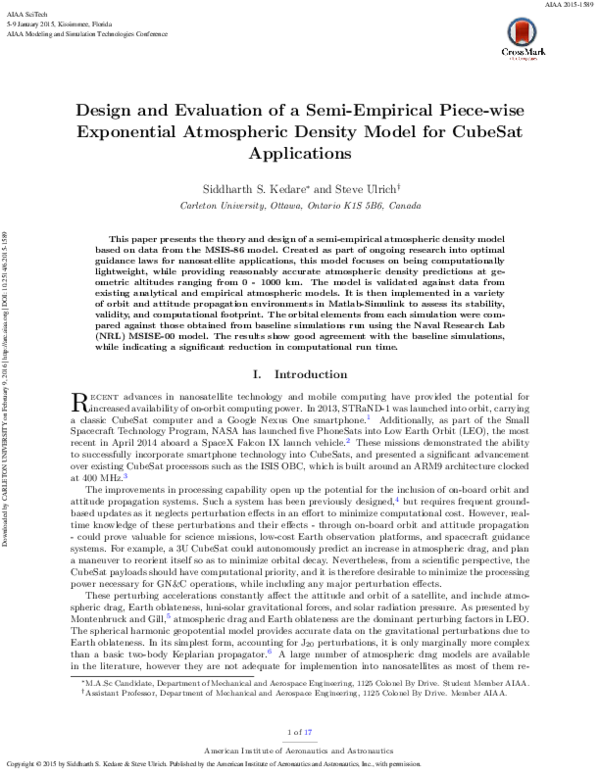 (PDF) Design and Evaluation of a Semi-Empirical Piece-wise Exponential ...