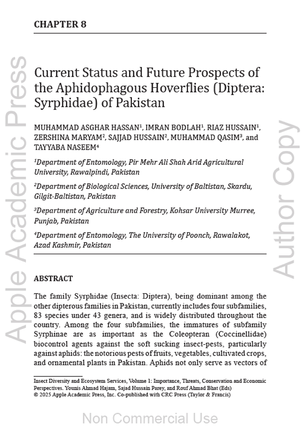 (PDF) Current satus and future prospects of aphidophagous hoverflies ...