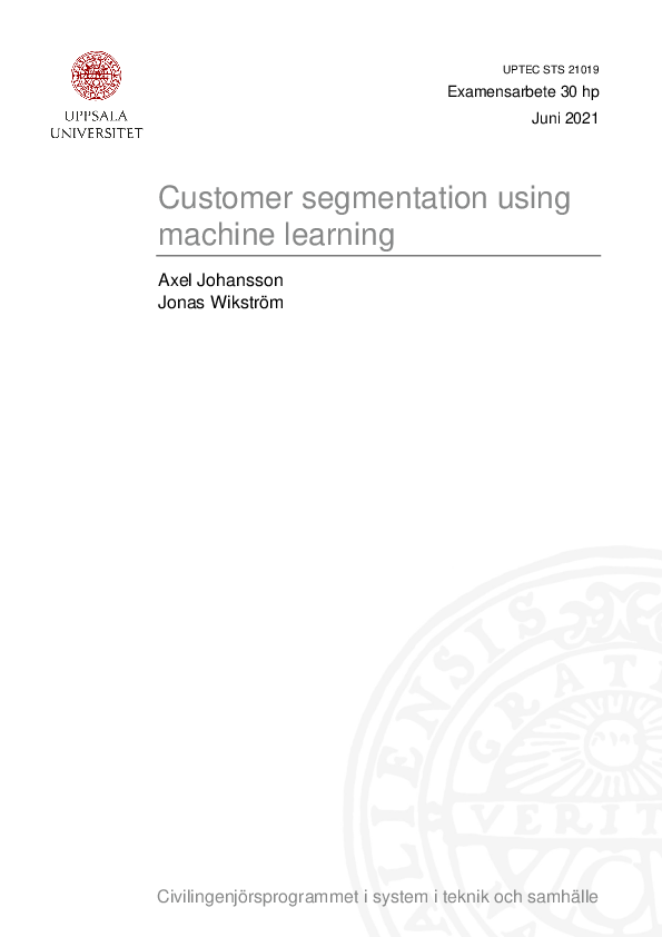 (PDF) Customer Segmentation using Machine Learning