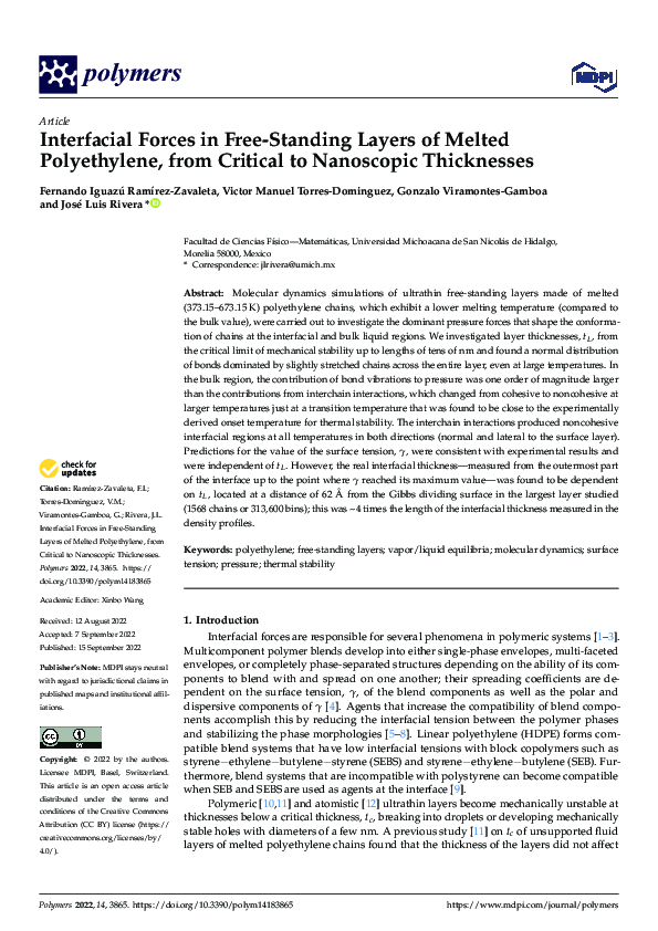 (PDF) Interfacial Forces in Free-Standing Layers of Melted Polyethylene ...