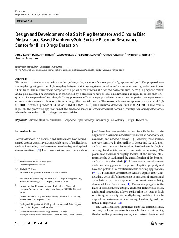 (PDF) Design and Development of a Split Ring Resonator and Circular ...
