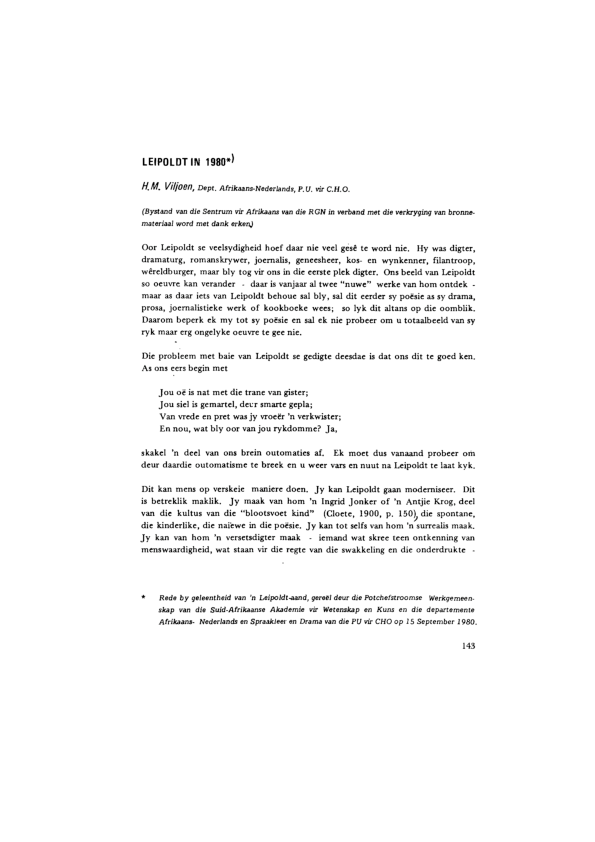 (PDF) Leipoldt in 1980*)