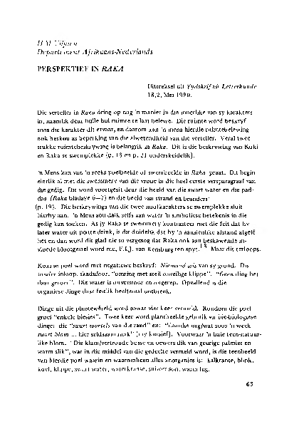 (PDF) Perspektief in Raka