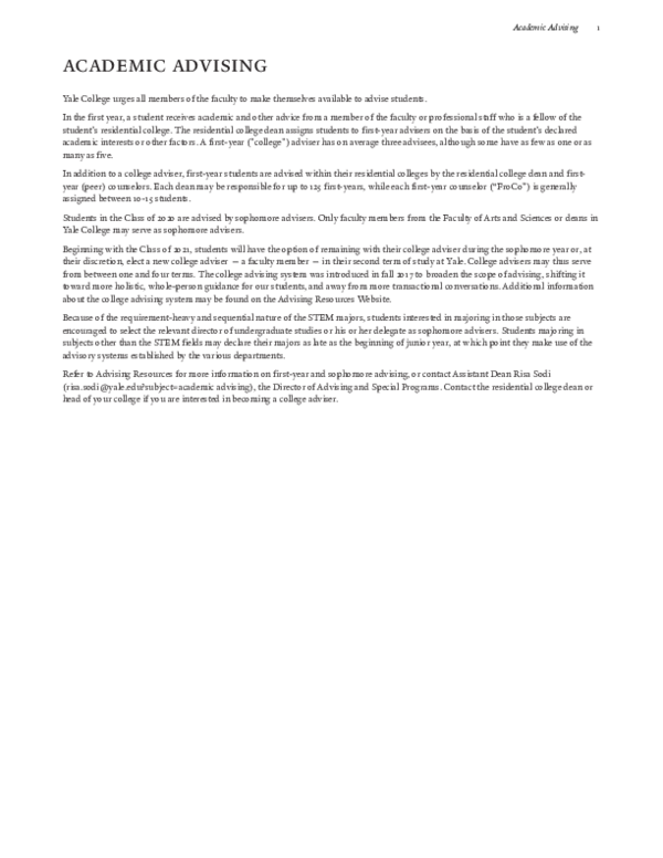 (PDF) On Academic Advising