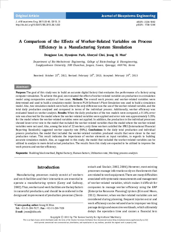(PDF) A Comparison of the Effects of Worker-Related Variables on ...