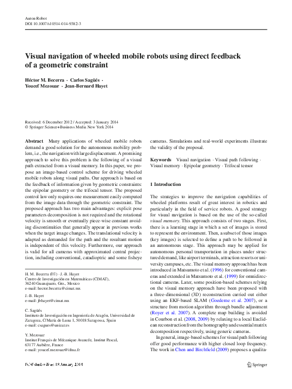 Pdf Visual Navigation Of Wheeled Mobile Robots Using Deep Reinforcement Learning Simulation