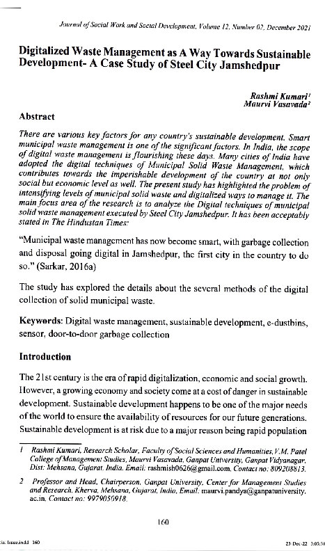 (PDF) Digitalized Waste Management as A Way Towards Sustainable ...
