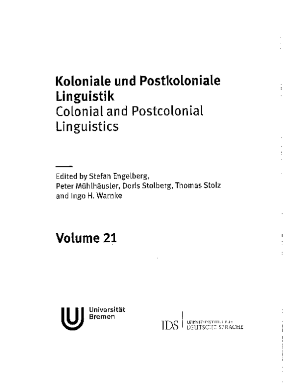 (PDF) Differential impact of colonial languages on written languages: A ...